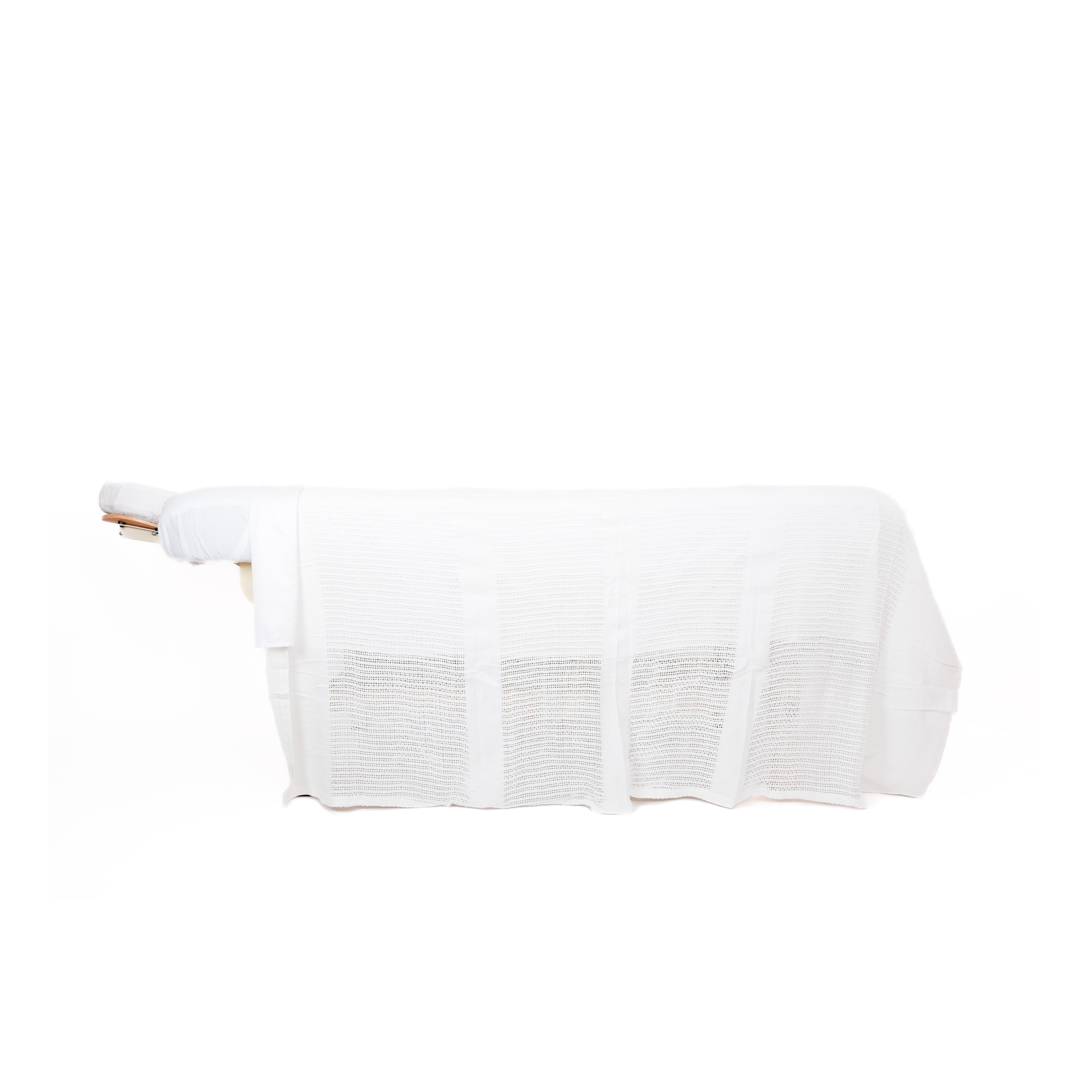 Thermal Massage Table Blanket - White and Blue - Vivi Therapy